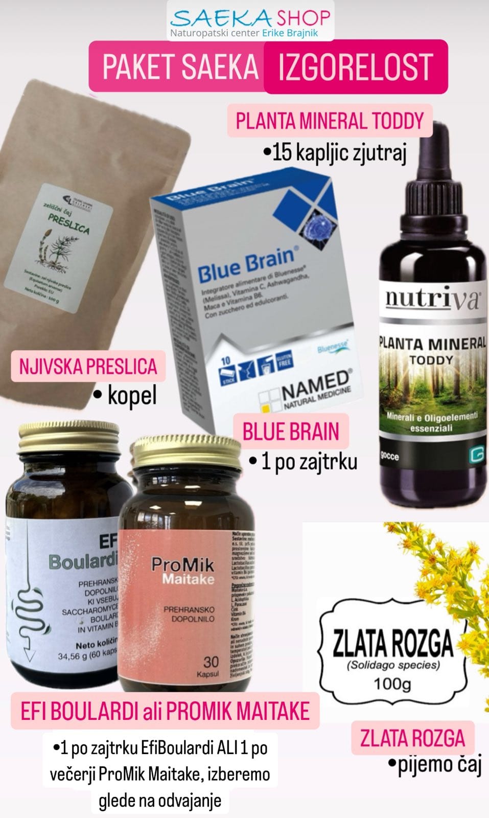 SAEKA PAKET IZGORELOST | Saeka - Shop